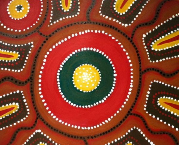 Aboriginal Mandala – Wine and Palette