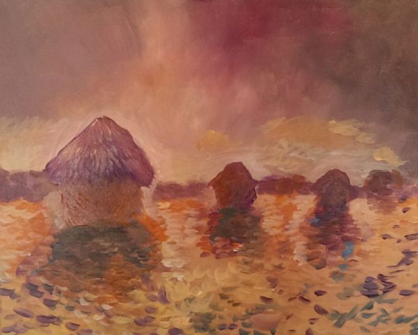 Claude Monet Haystacks – Wine and Palette