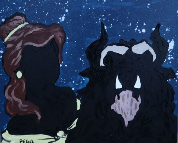 Belle and Beast Silhouettes – Wine and Palette