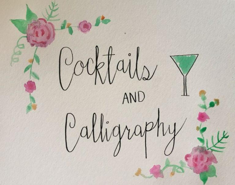 Spring Cocktails and Calligraphy – Wine and Palette